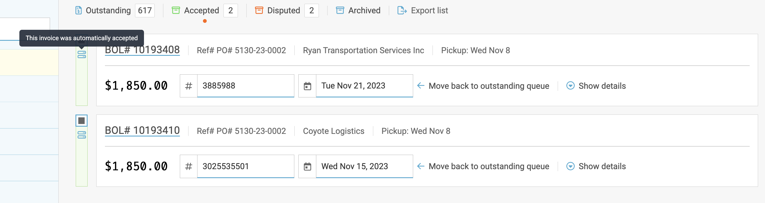 Automated Invoice Matching Automated Invoice Matching